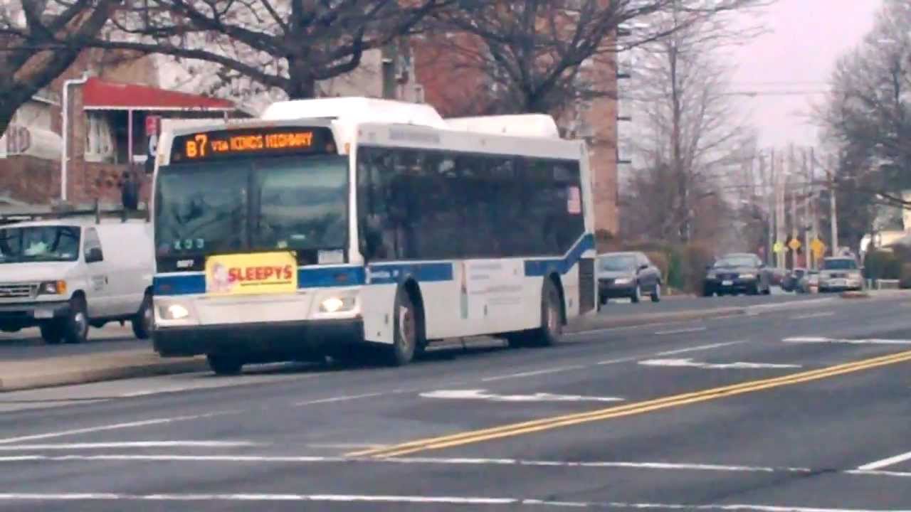 MTA Regional Bus 2009 Orion VII NG HEV #3977 on the B7 @ Clarendon Rd ...