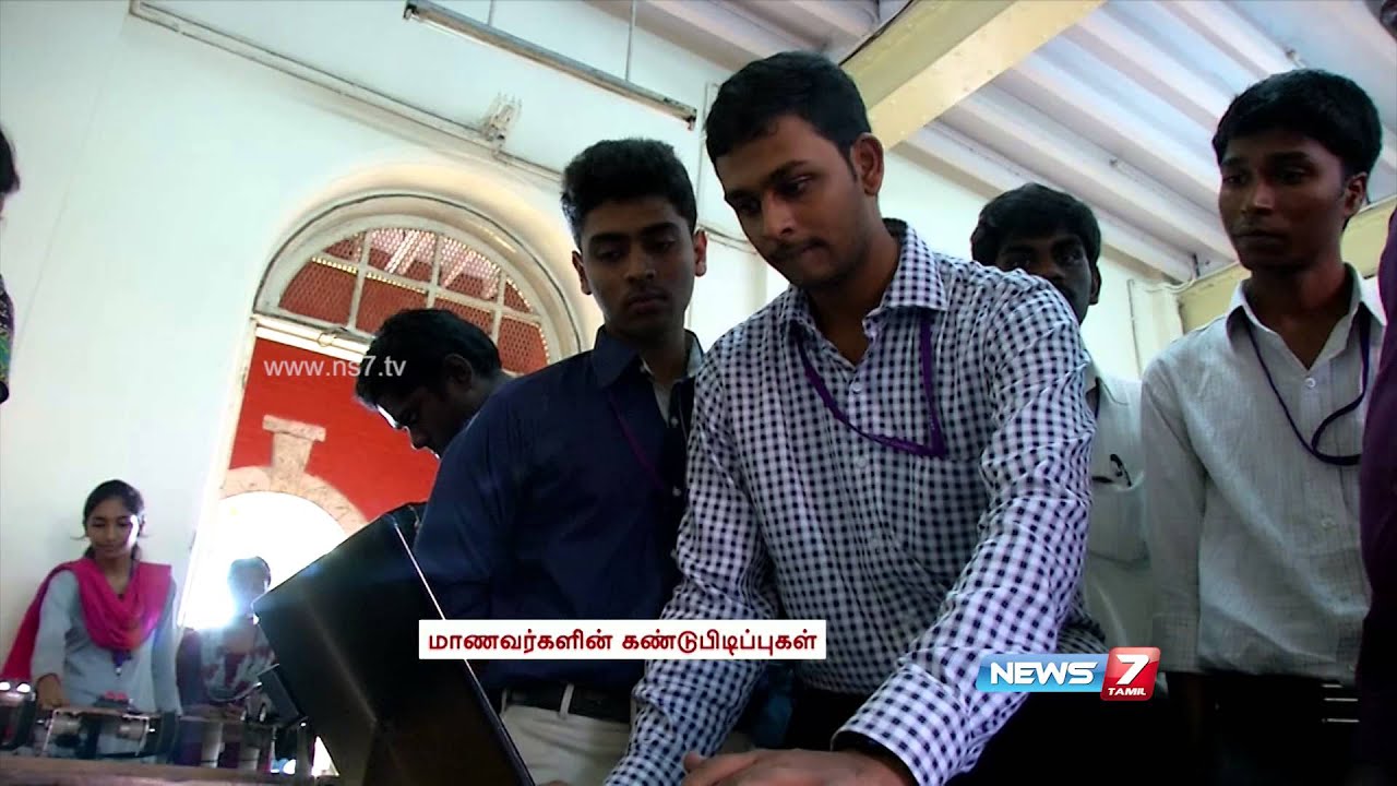 Anna University students showcase inventions with a social touch - YouTube