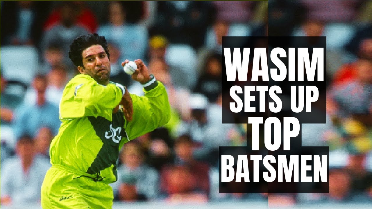 Wasim Akram Sets Up Top Batsmen of His Era With Bowling Masterclass ...