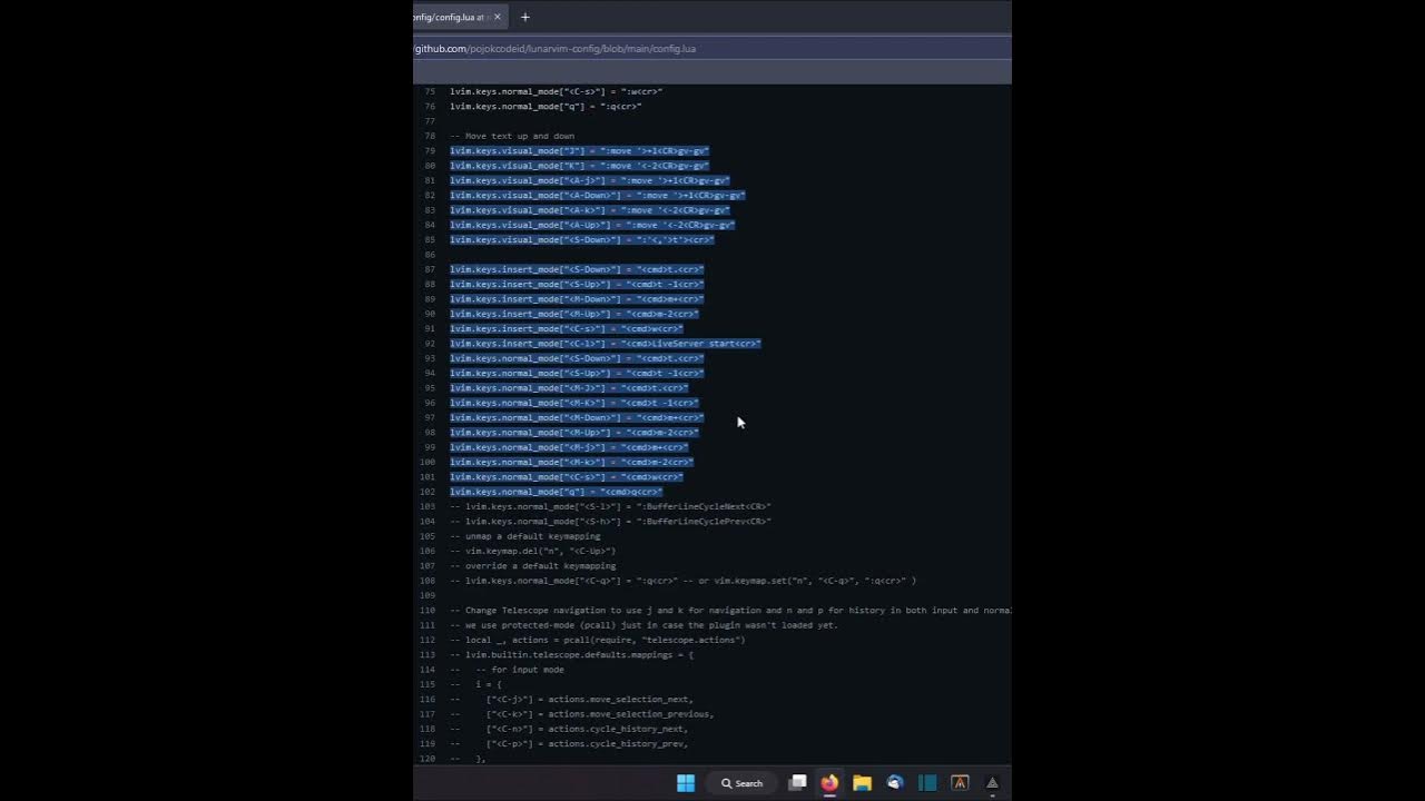 Override Dashboard LunarVim - YouTube