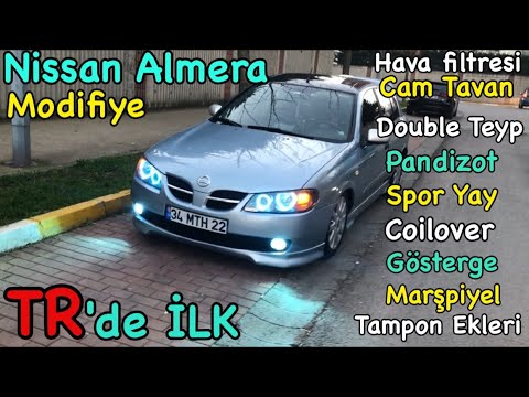 Nissan Almera Body kit -Tampon Ekleri - Spoiler - Gösterge - Coilover N16 special modify Tuning