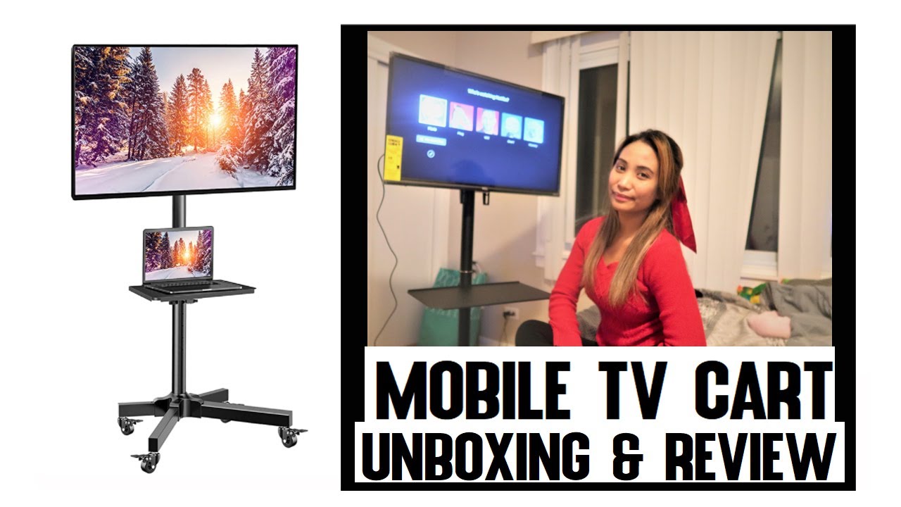 Mobile TV Cart Unboxing, Assembly and REVIEW - YouTube