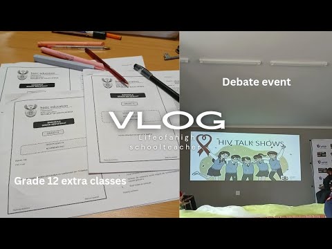 VLOG: Debate event, Grade 12 Extra classes, life of a high school ...
