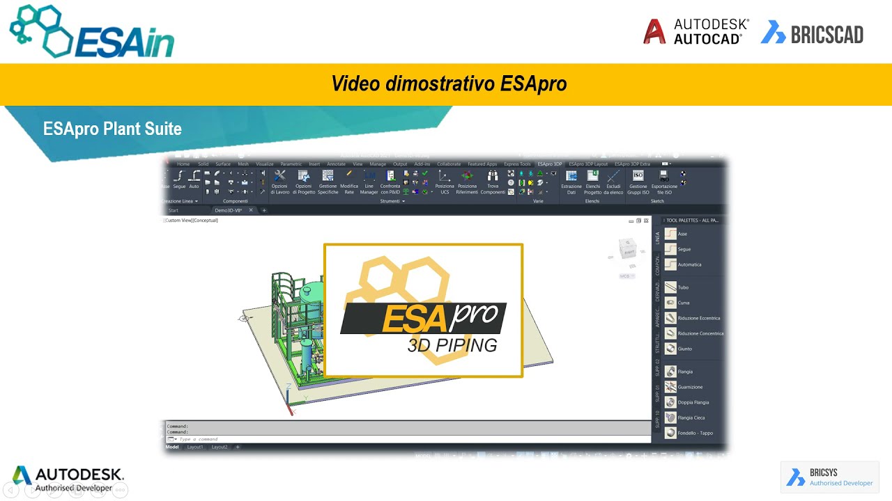 Demo ESApro Plant Design Suite - YouTube
