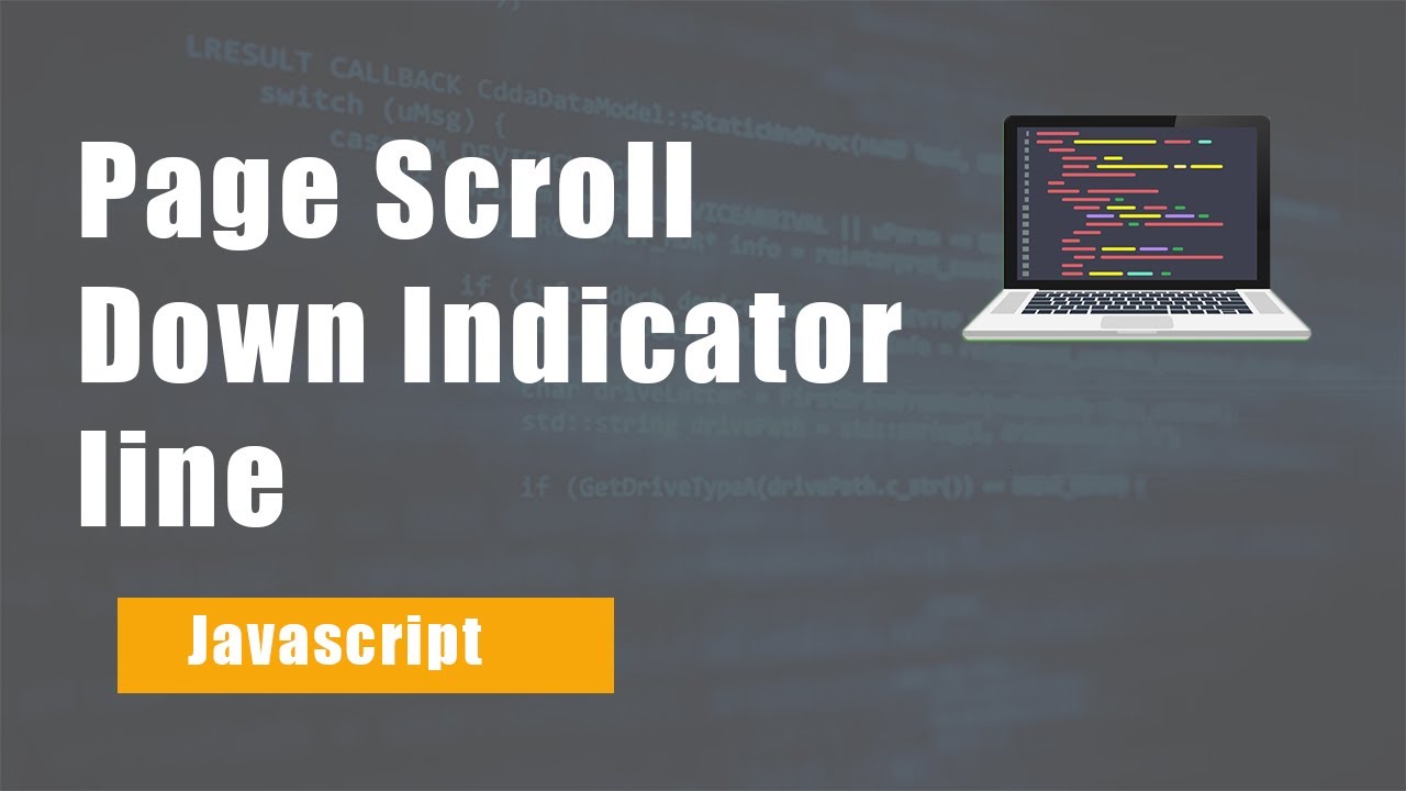 Page Scroll Down Indicator Line in HTML CSS & Javascript | Page scroll progress bar | Devscore ...