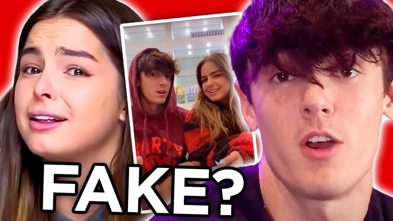 Tik Tok star Bryce Hall REACTS to FAKE relationship with Addison Rae ...