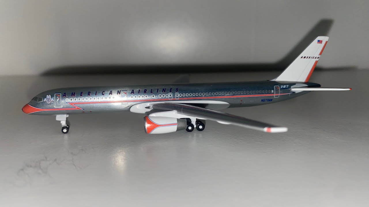 BMFAB model reviews| Gemini jets 1:400 American Boeing 757-200 (Astro ...