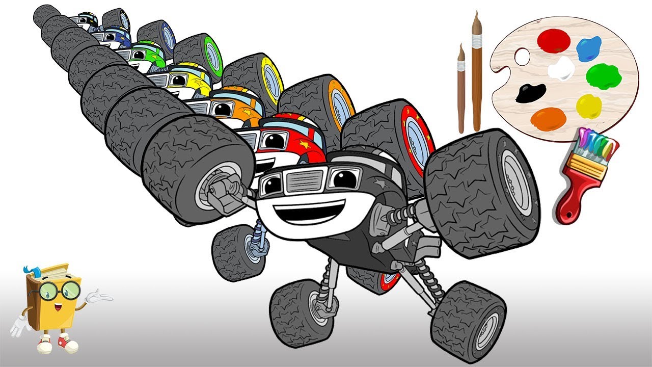 Blaze - Learn the colors with Darington #blaze #learncolorswithcrusher ...