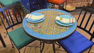Tile Mosaic Outdoor Patio Table