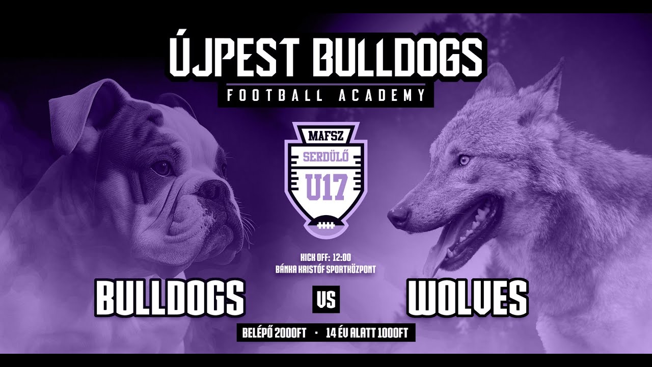Bulldogs vs Wolves U17 Bajnoki Döntő - YouTube