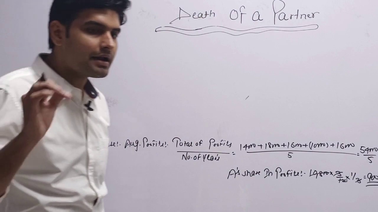 # death of a partner # Practical questions | class 12th - YouTube