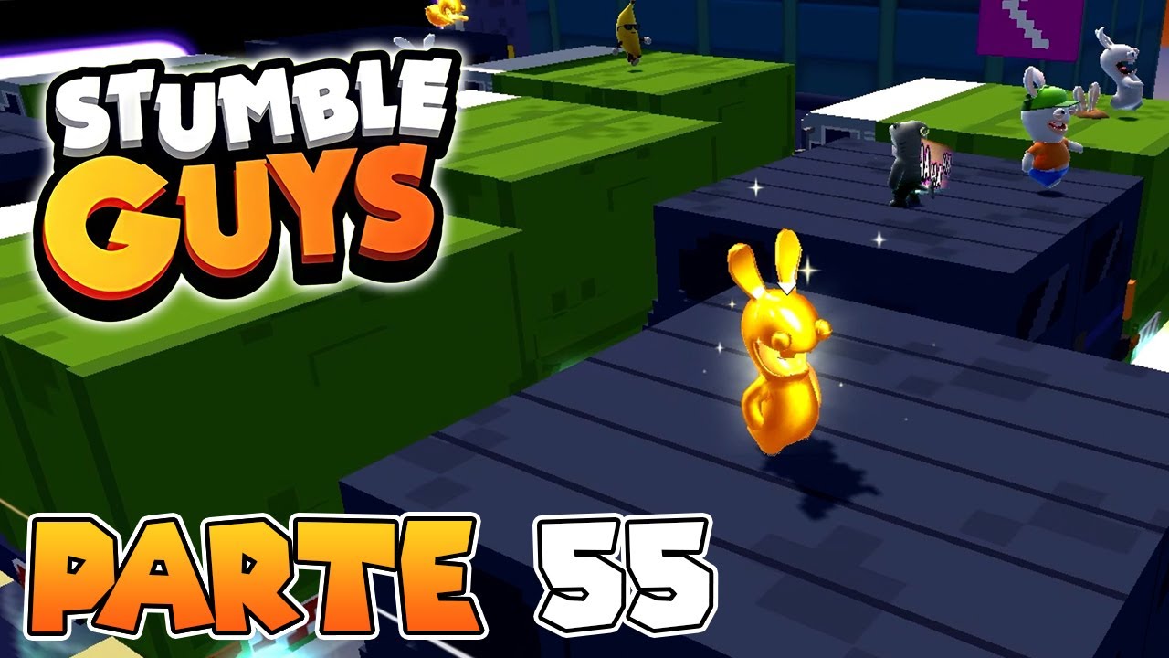 ¡EL RABBID DORADO ME DA SUERTE! | PARTE #55 | STUMBLE GUYS - YouTube