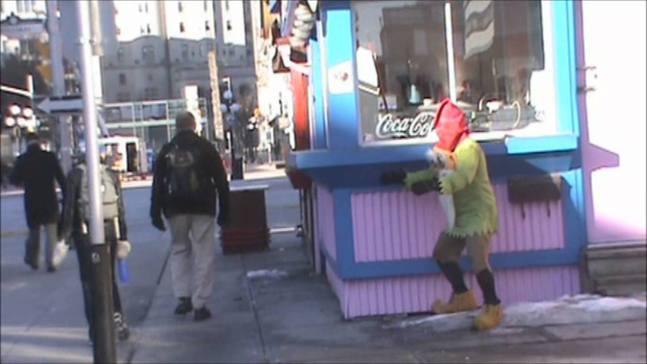 FREAKY GNOME SCARE PRANK - PART 1 - PRANK OTTAWA - YouTube