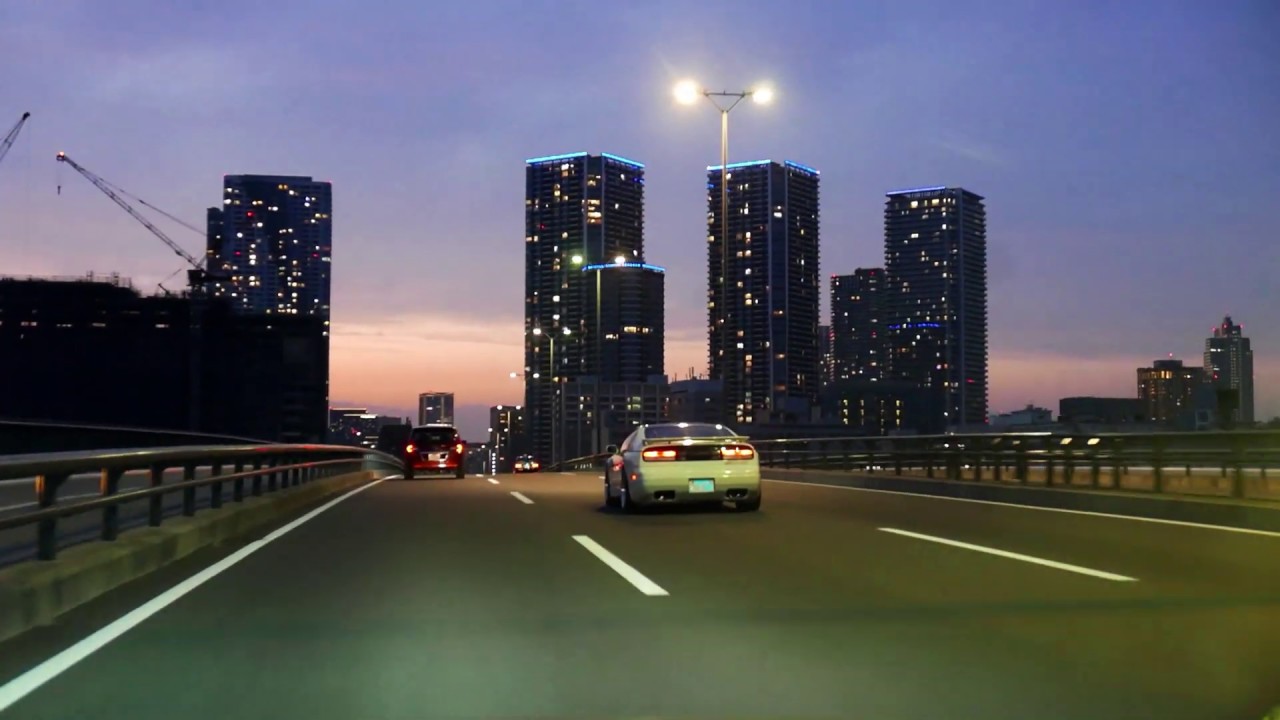 NISSAN '93 300ZX Z32 Driving at night Tokuo TOYOSU - YouTube