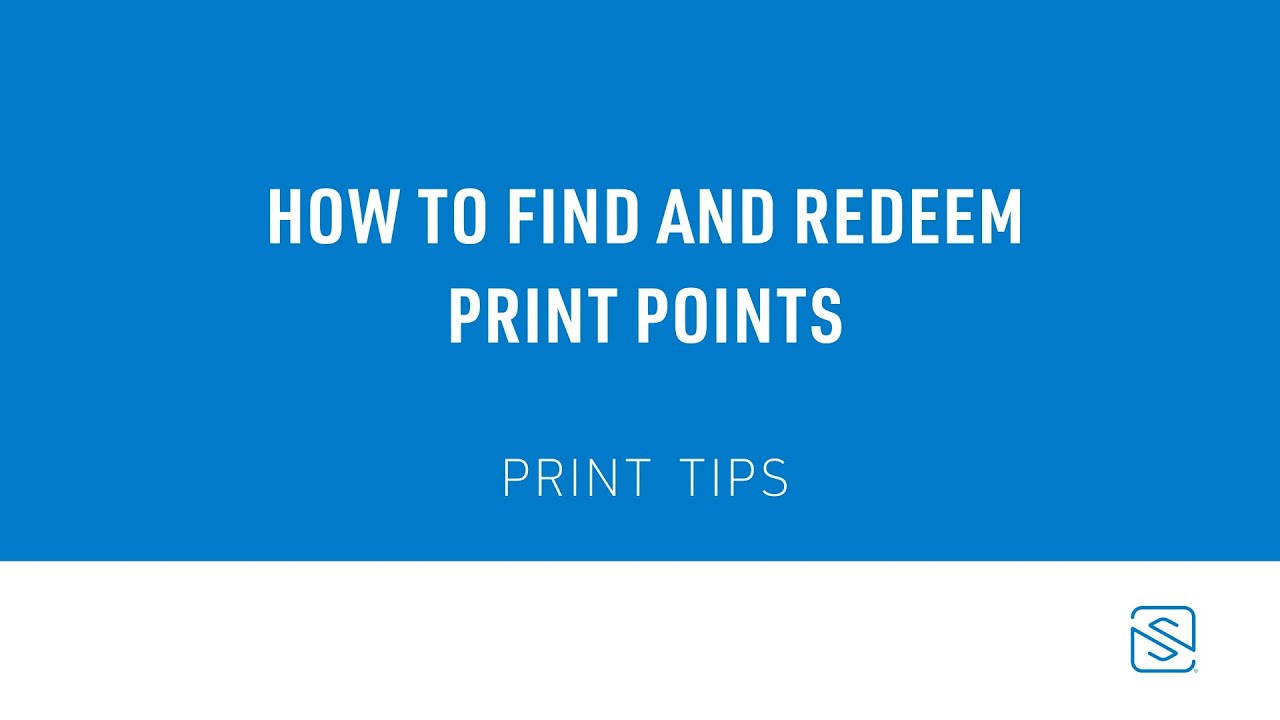 How to Find and Redeem Print Points - YouTube