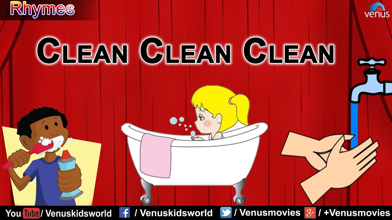 Clean Clean Clean ~ Popular Rhyme - YouTube