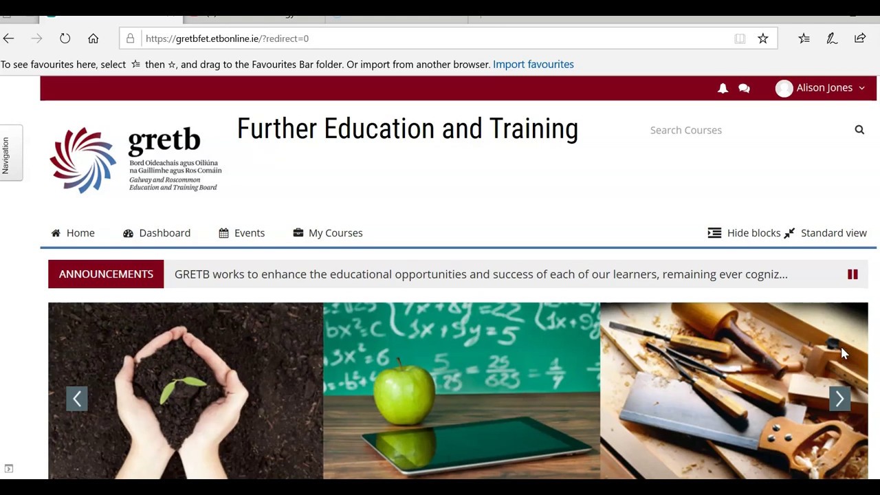 GRETB's FET Moodle site and introduction to the English Writing Course ...