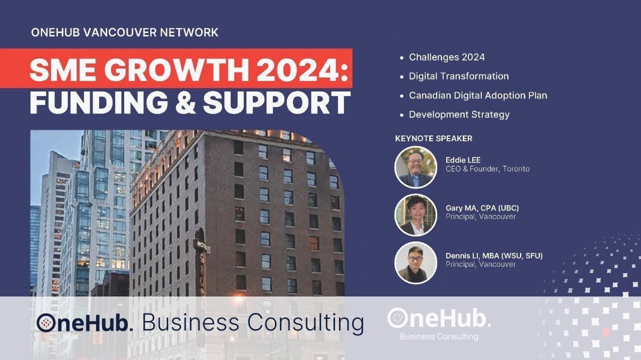 OneHub Vancouver Networking Event | SME Growth 2024: Funding Support - YouTube