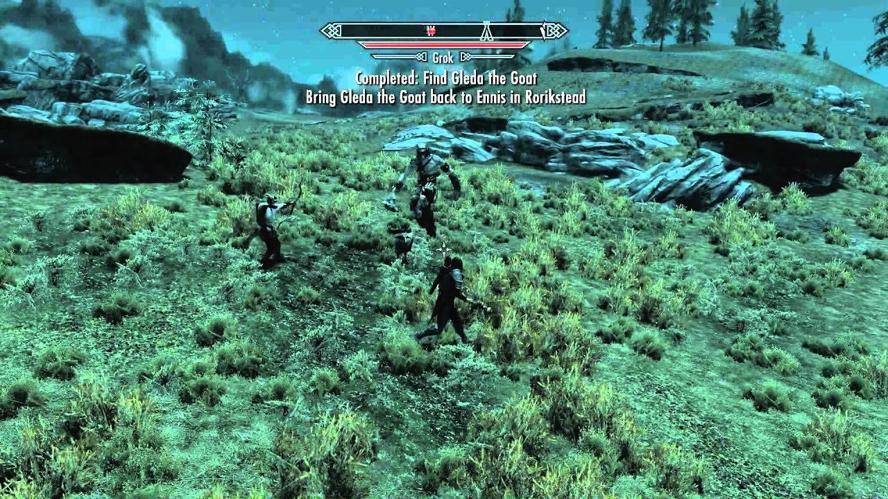 SKYRIM How To Beat Grok Giant Boss Commentary + Tutorial - YouTube