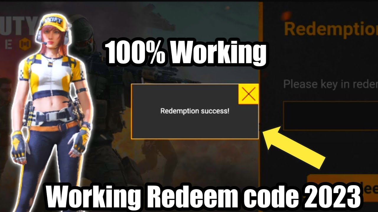 New Working Redeem code codm 2023 | Call of duty mobile Redeem code ...