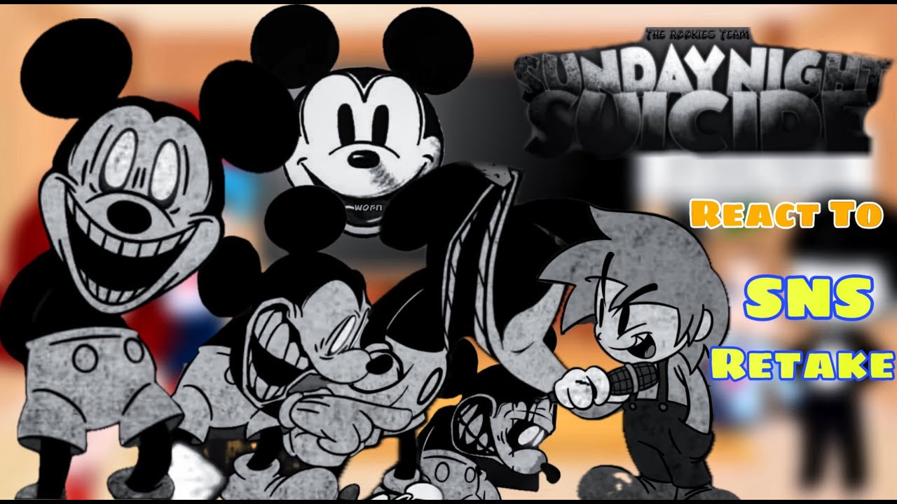 Mickey Mouse || Fnf React To Sunday Night S. Rookies (V1) SNS Retake ...