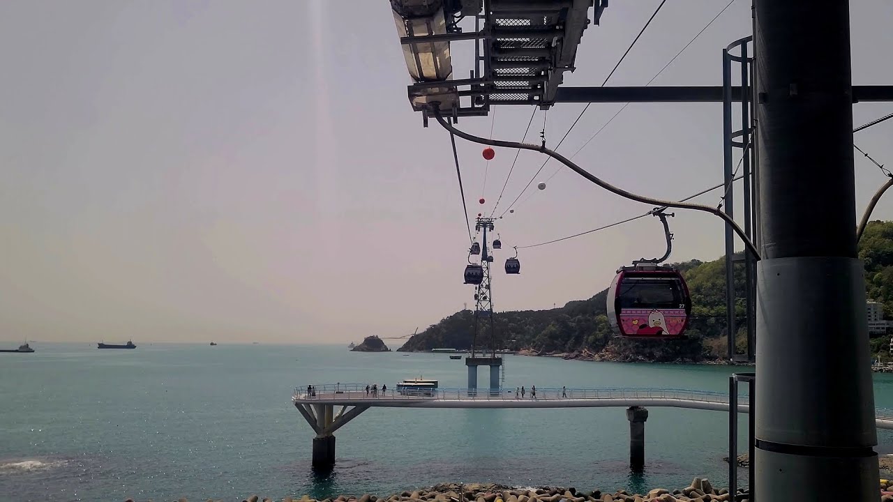 Busan songdo cable car online tour. - YouTube
