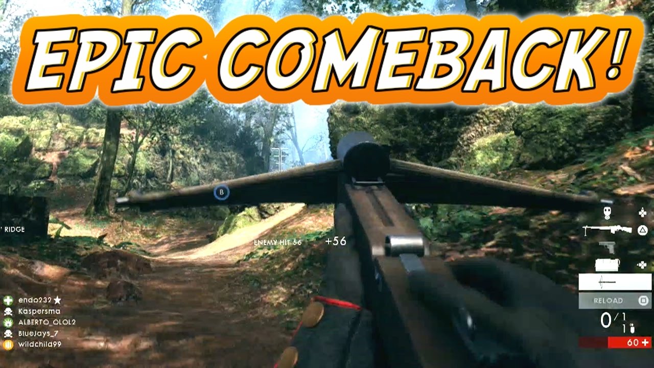 Battlefield 1: BAR M1918 EPIC COMEBACK – BF1 Multiplayer Gameplay - YouTube