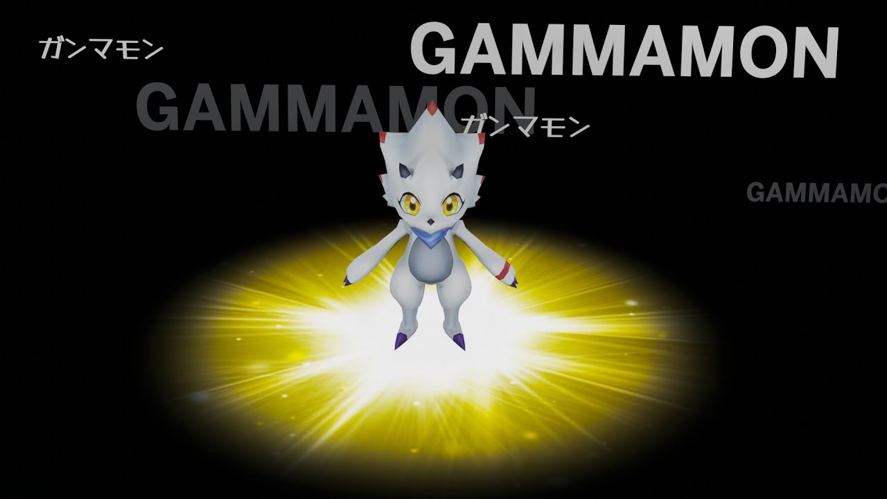 Gammamon (ガンマモン) Full Evolution - YouTube