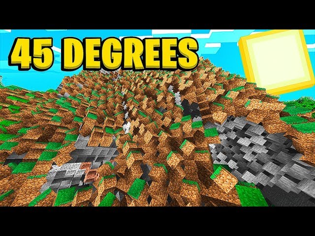 How To Play Minecraft 1.14 With ALL Blocks At A 45 Degree Angle