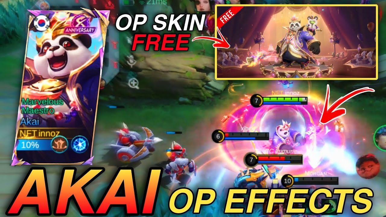 AKAI ANNIVERSARY FREE SKIN | AKAI NEW SKIN 😍😍 #akai # ...