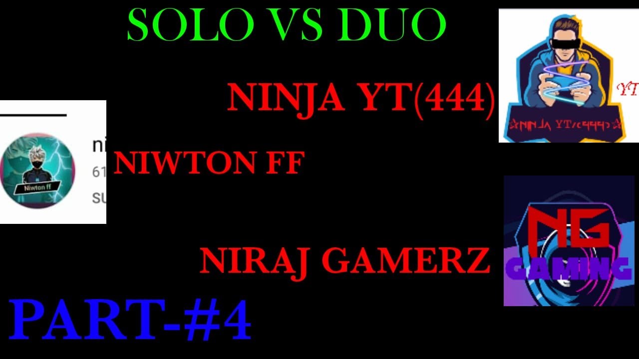 PLAYING COUSTOM FIRST TIME WITH OUR FRIEND gone wrongS NIWTON FF VS NIRAJ GAMERZ,NINJA YT(444 ...