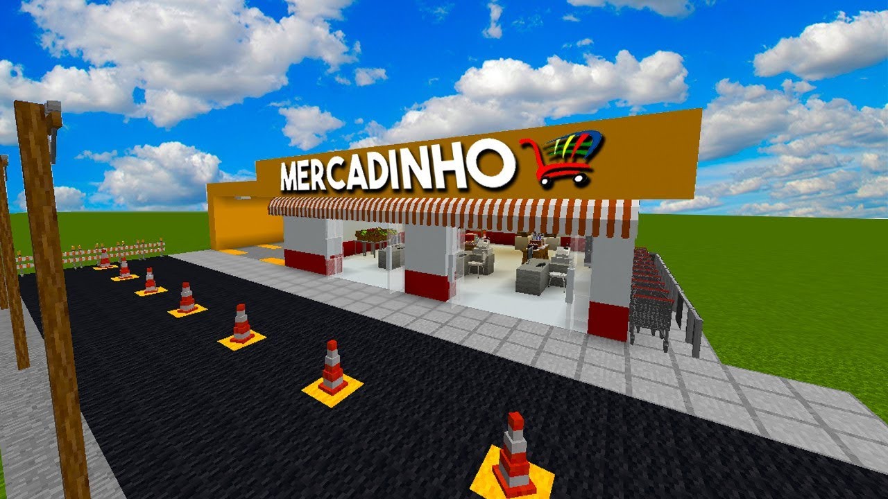 Minecraft City: CONSTRUINDO um MERCADINHO de BAIRRO! - YouTube