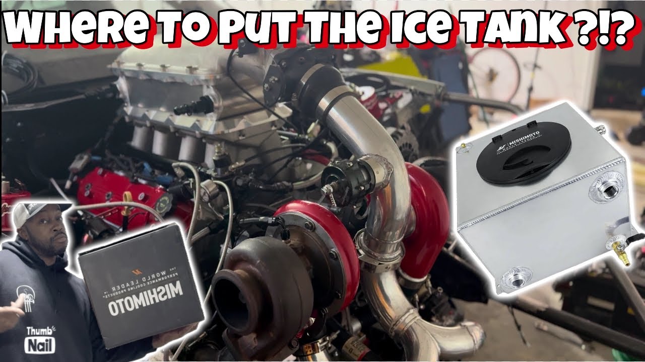 Twin Turbo Ice water tank installed - YouTube