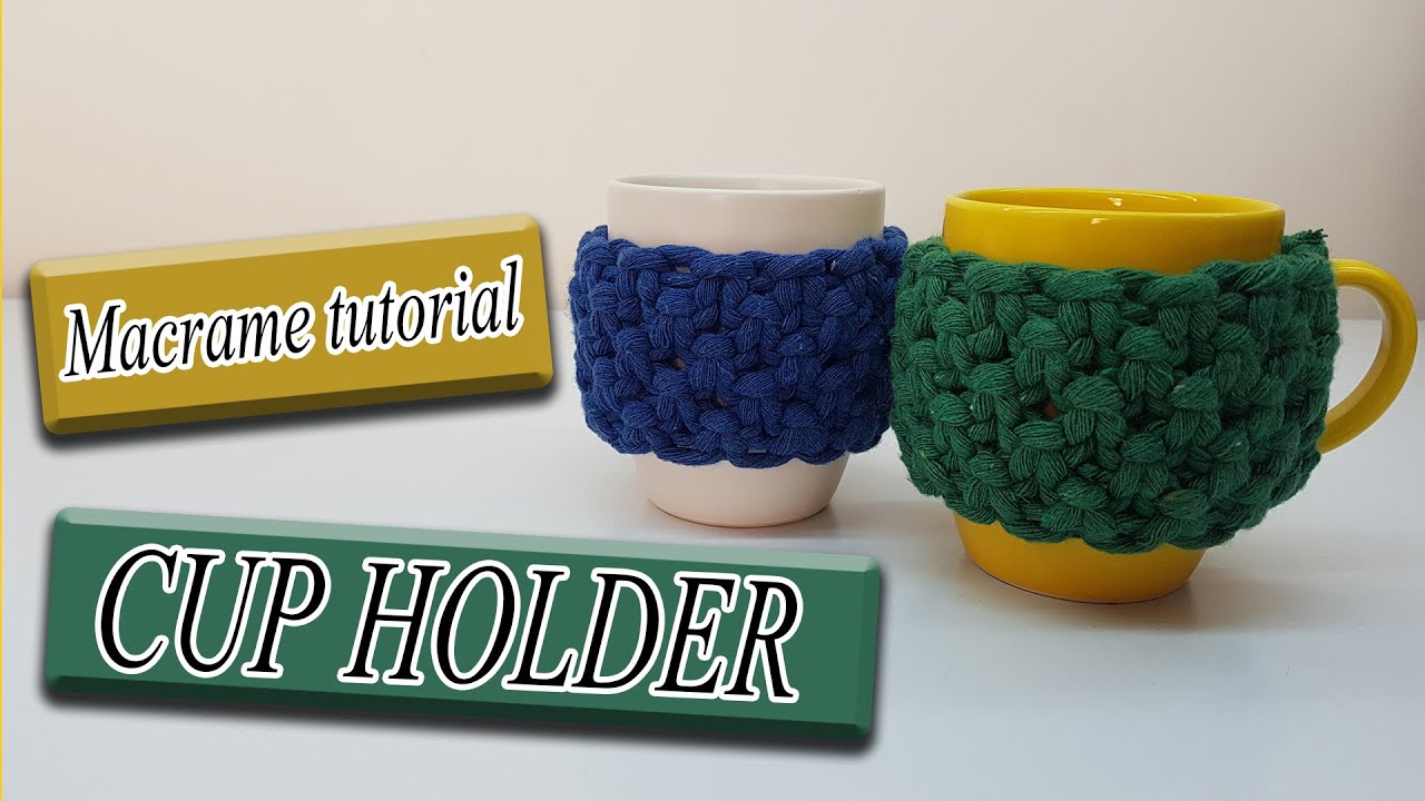 macrame tutorial: cup holder | (2021) - YouTube