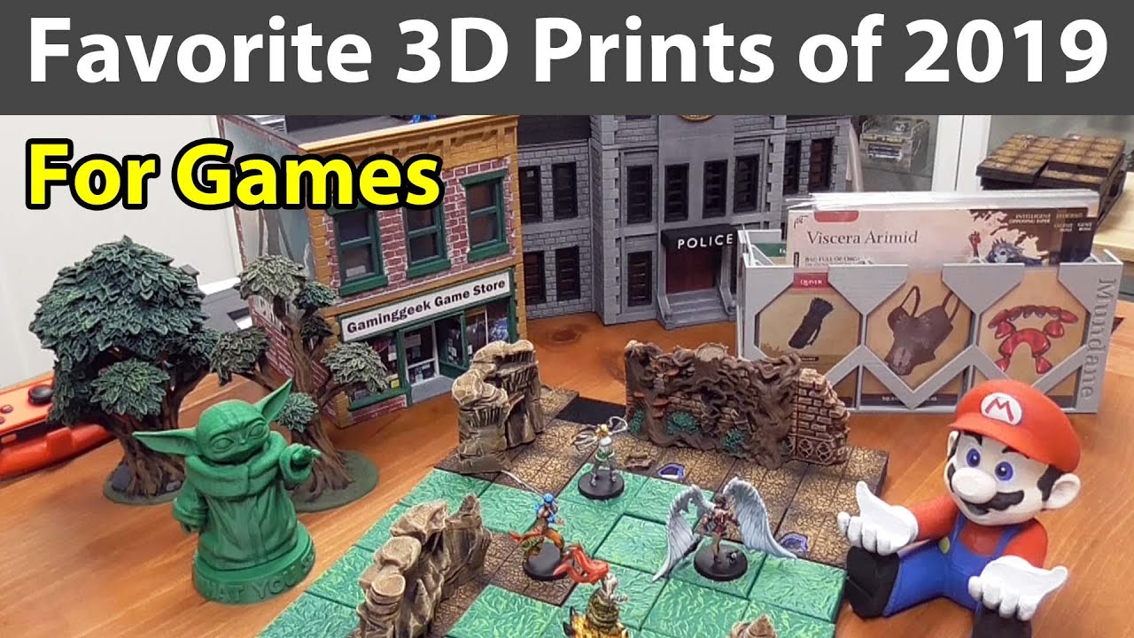My Favorite 3D Prints of 2019 for Games - YouTube