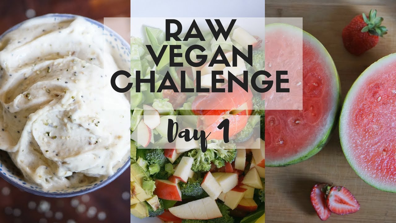 RAW VEGAN CHALLENGE DAY 1//RETO CRUDIVEGANO DIA 1 - YouTube