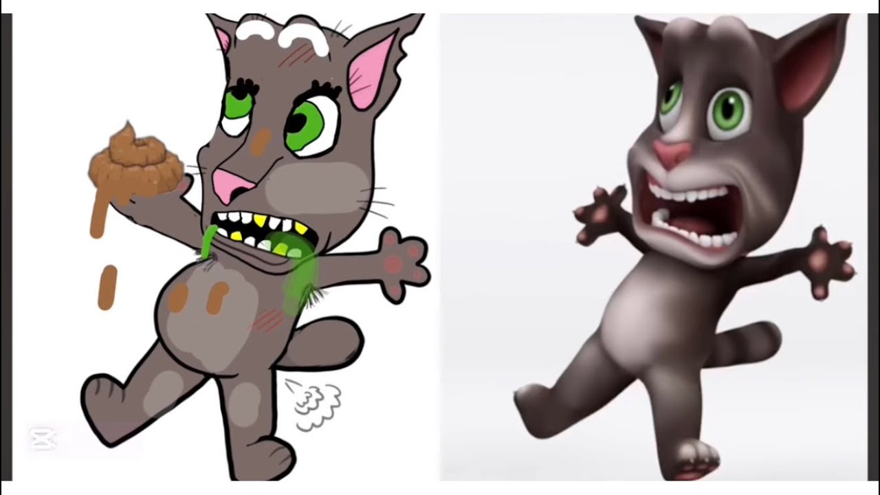 Laugh with My Talking Tom 2 Funny Drawing Meme -Try not To laugh 😂😂😂 ...
