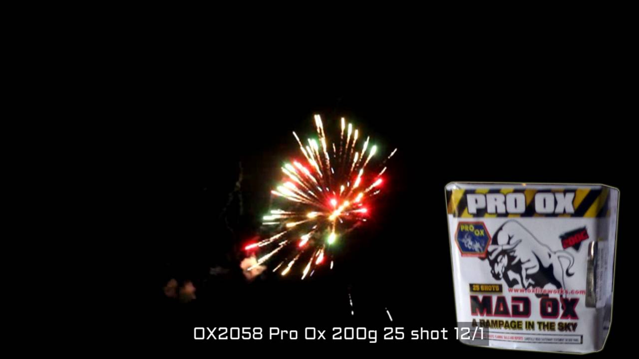 Mad Ox Fireworks OX2058 Pro Ox - YouTube