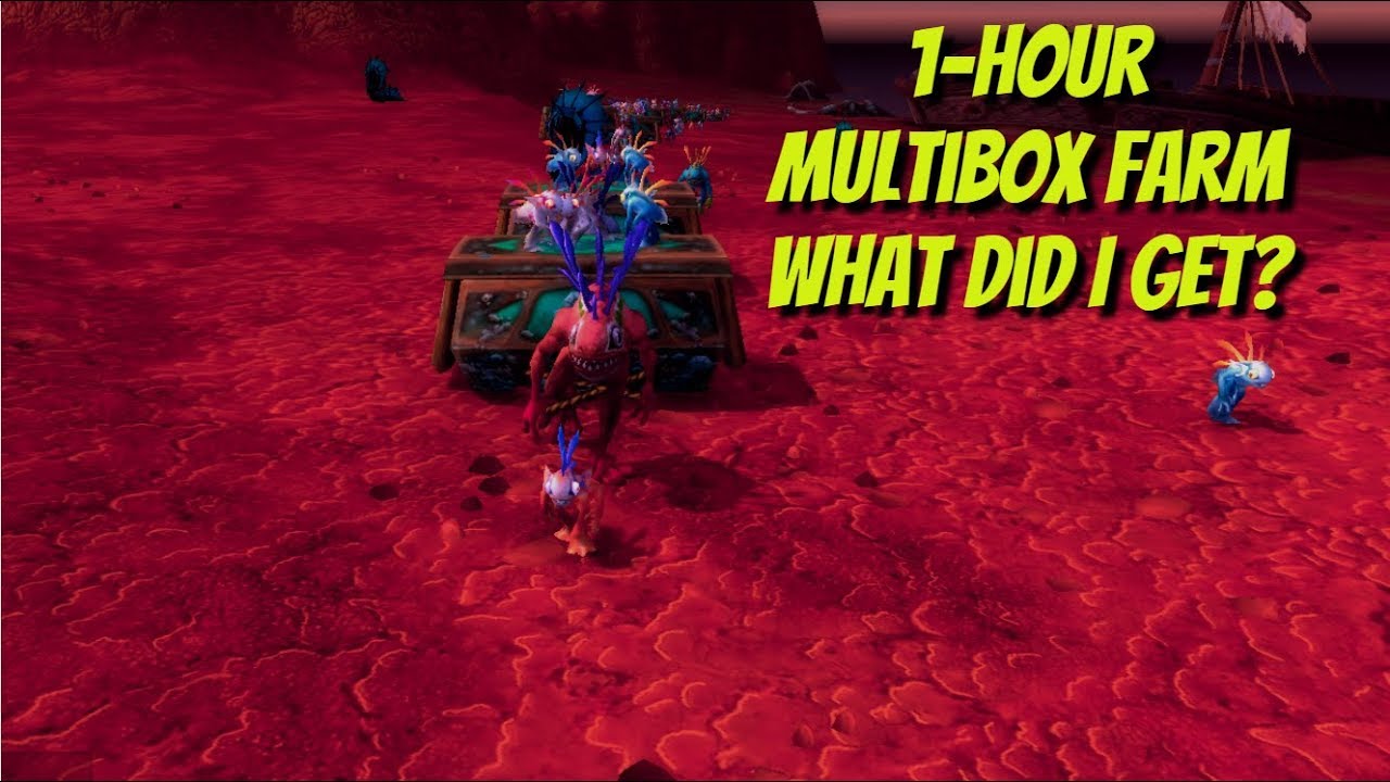 WOW The Red Reaches Multibox Farm - YouTube