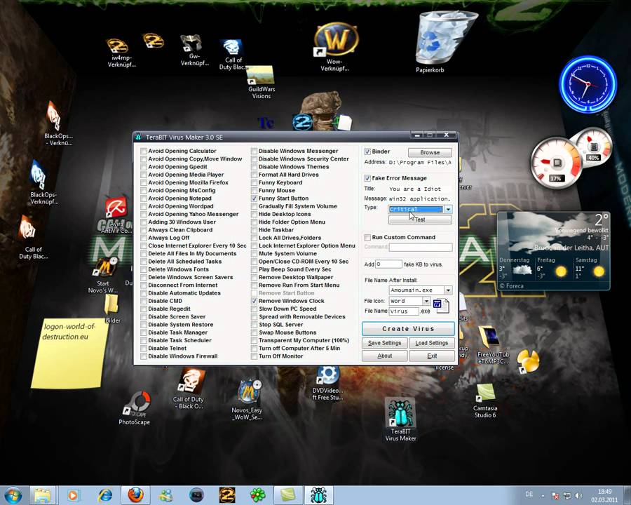 Terabit Virus Maker 30 Youtube