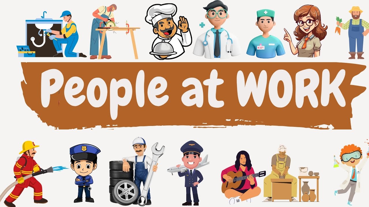 People at Work | Jobs and Occupations | Vocabulary for Kids - YouTube
