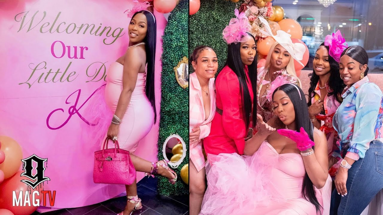 Kash Doll's Friends Throw A Baby Tea Shower For Her! ☕️ - YouTube