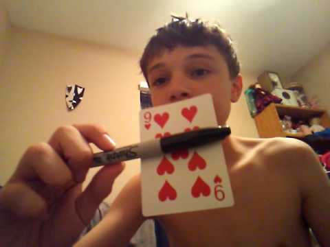 Sharpie card trick - YouTube