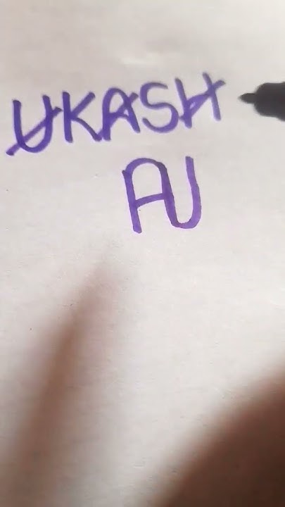 Ukash name into logo 😇 👀 😎 - YouTube
