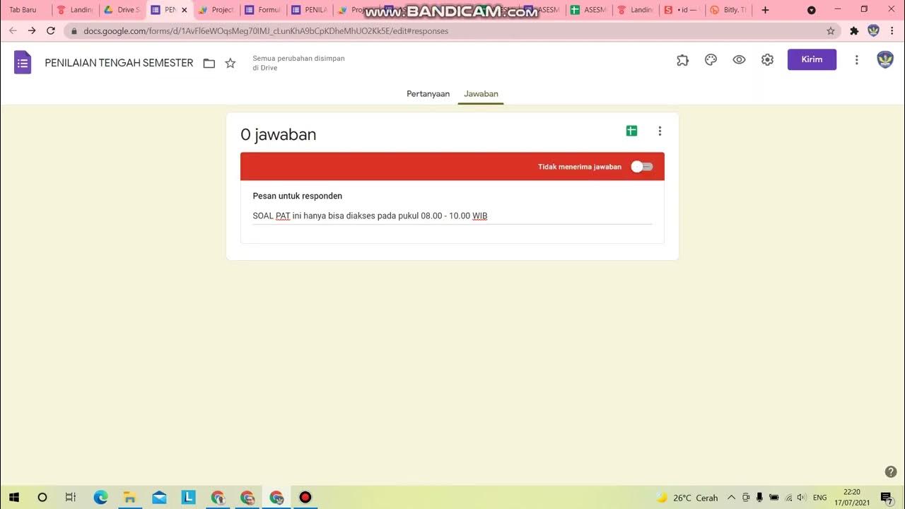 Tutorial memasang Timer dengan Script dalam google form - YouTube
