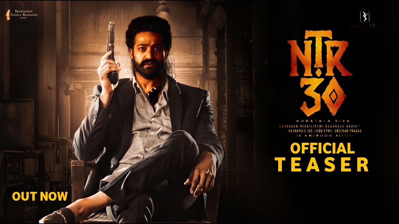 NTR 30 First Look Intro Teaser | KoratalaSiva, Anirudh, NTR, Jahnvi ...