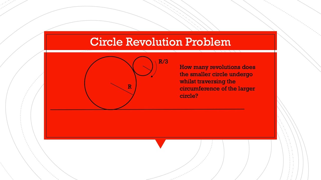 How Many Revolutions does the Small Circle Make as it Rolls its way ...