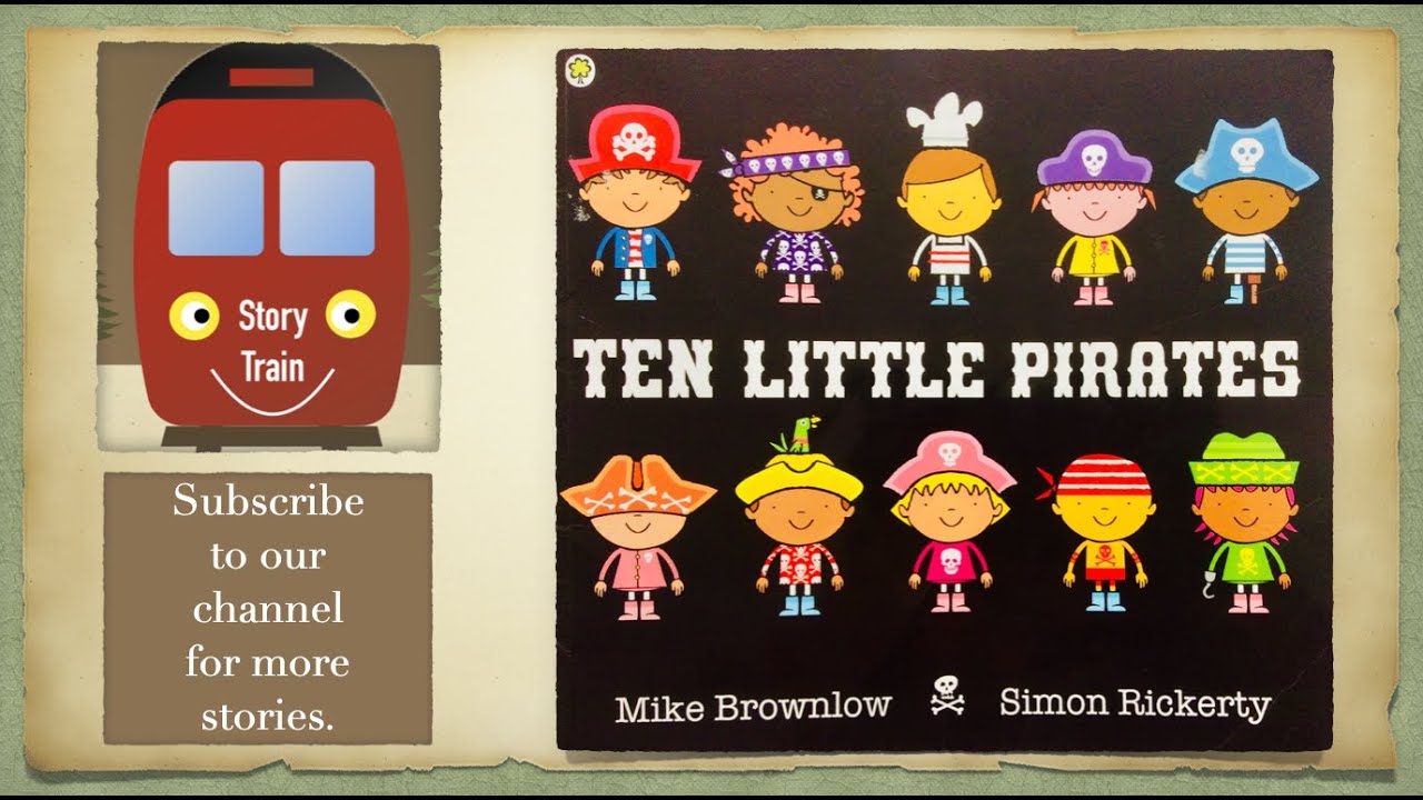 TEN LITTLE PIRATES | Story Train Read aloud for kids | with sound ...
