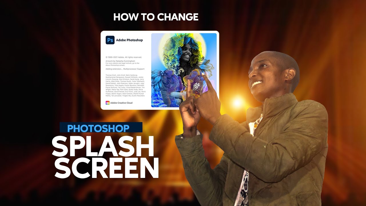 How to change photoshop splash screen - YouTube