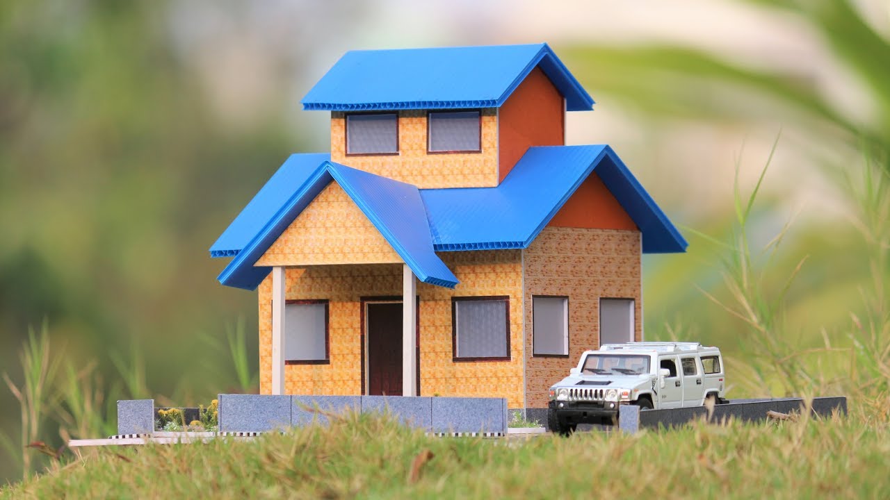 How to make a House - Mini House - DIY Mini House - YouTube